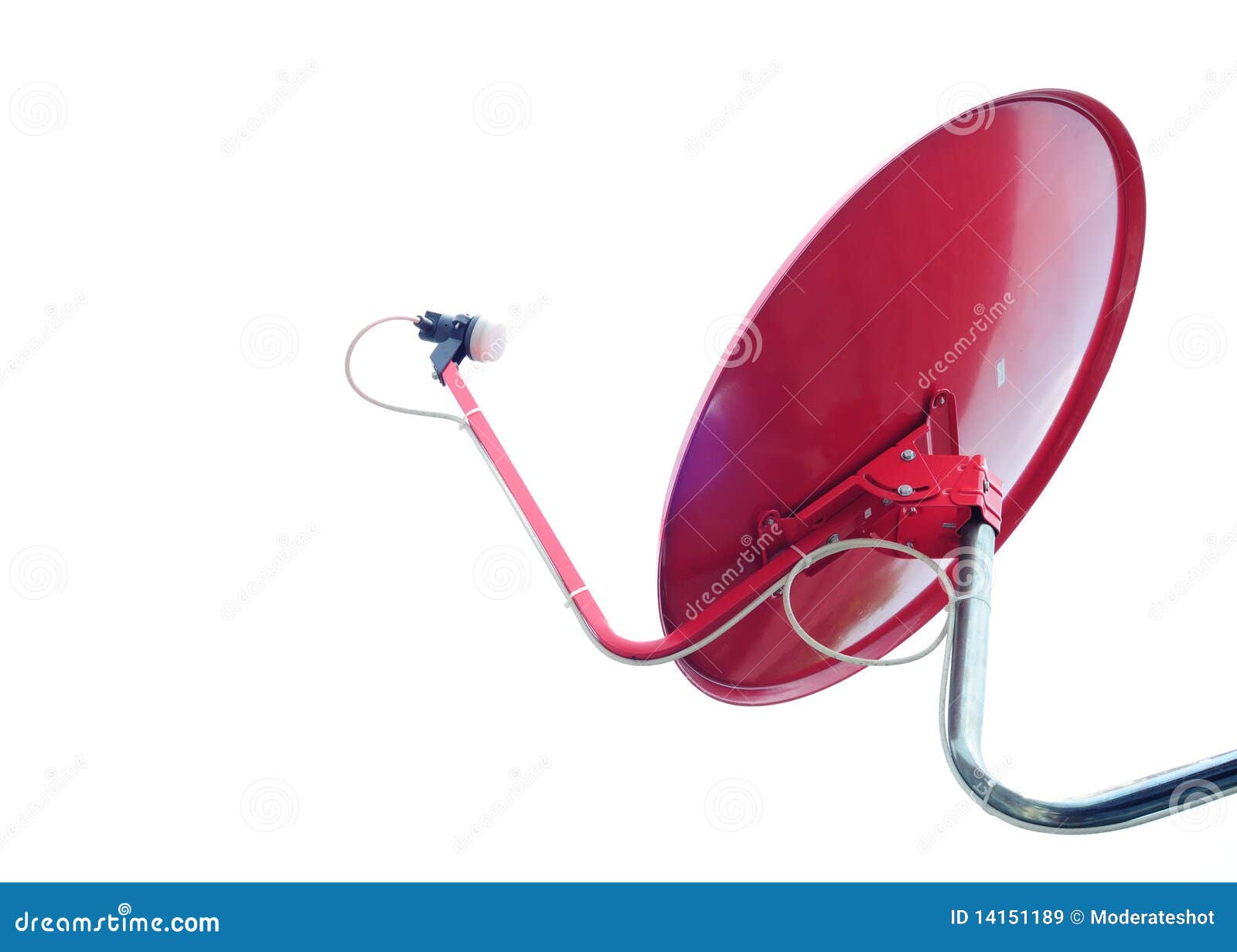 Satellite red colour stock image. Image of radar, isolated - 14151189