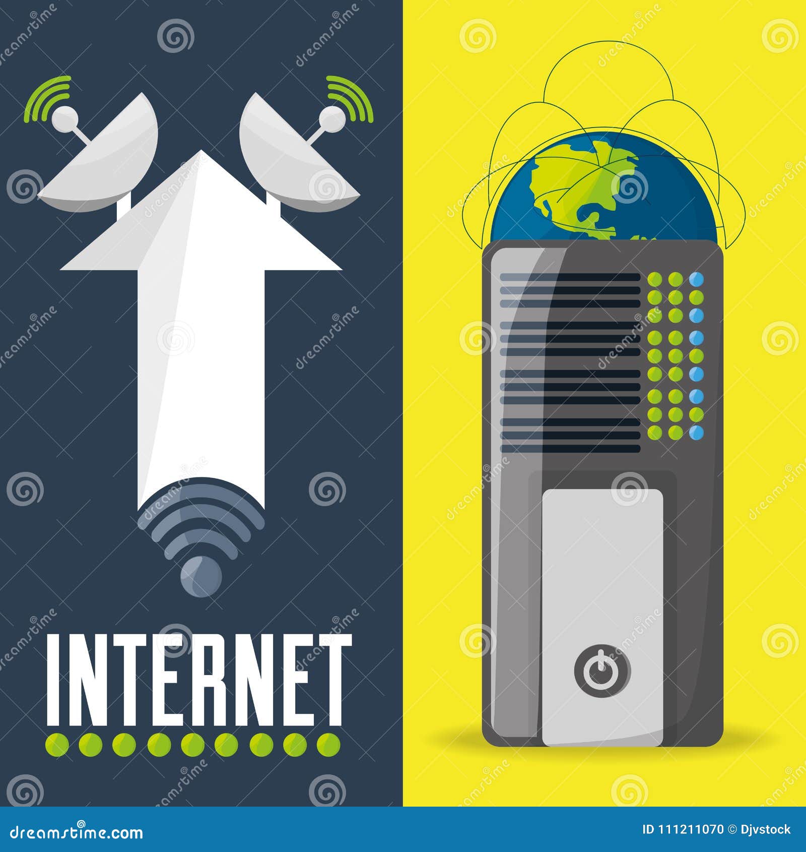 Internet Connectivity Communication Royalty-Free Cartoon ...