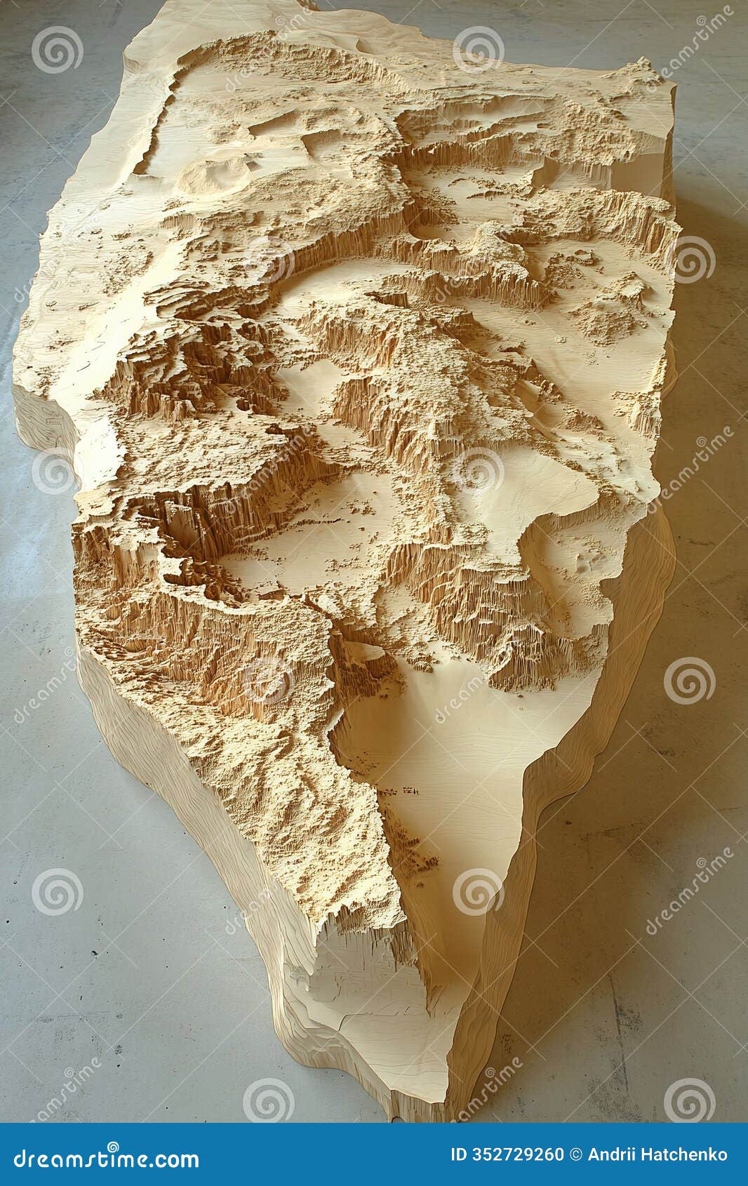 Satellite Scan Of A Desert Landscape With LiDAR GIS Data Visualizing ...