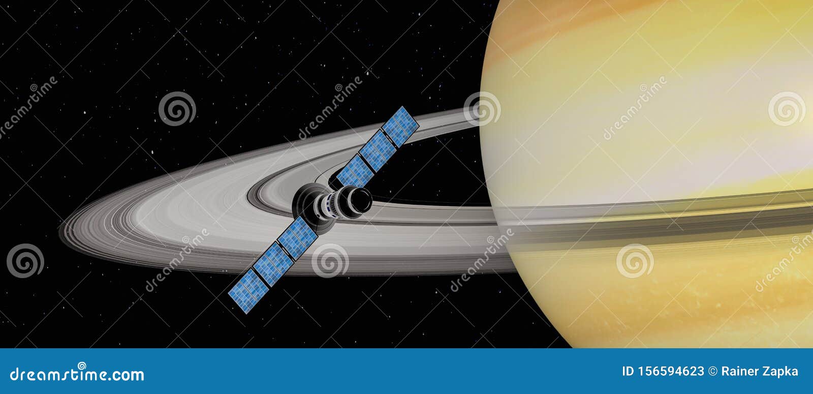 Satellite Scans the Saturn 3d Rendering,this Image Elements Furnished ...