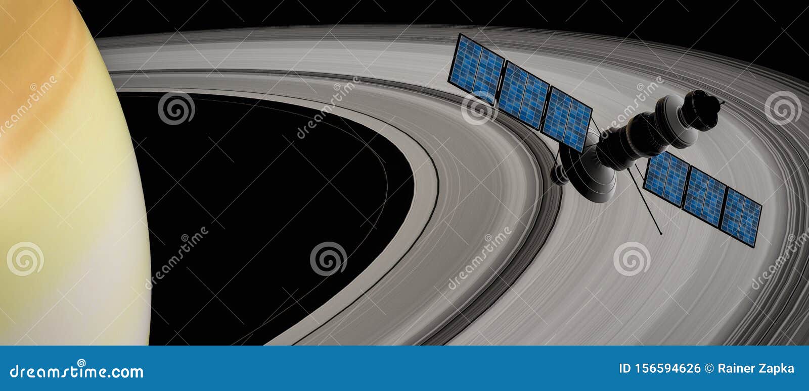 Satellite Scans the Saturn 3d Rendering,this Image Elements Furnished ...