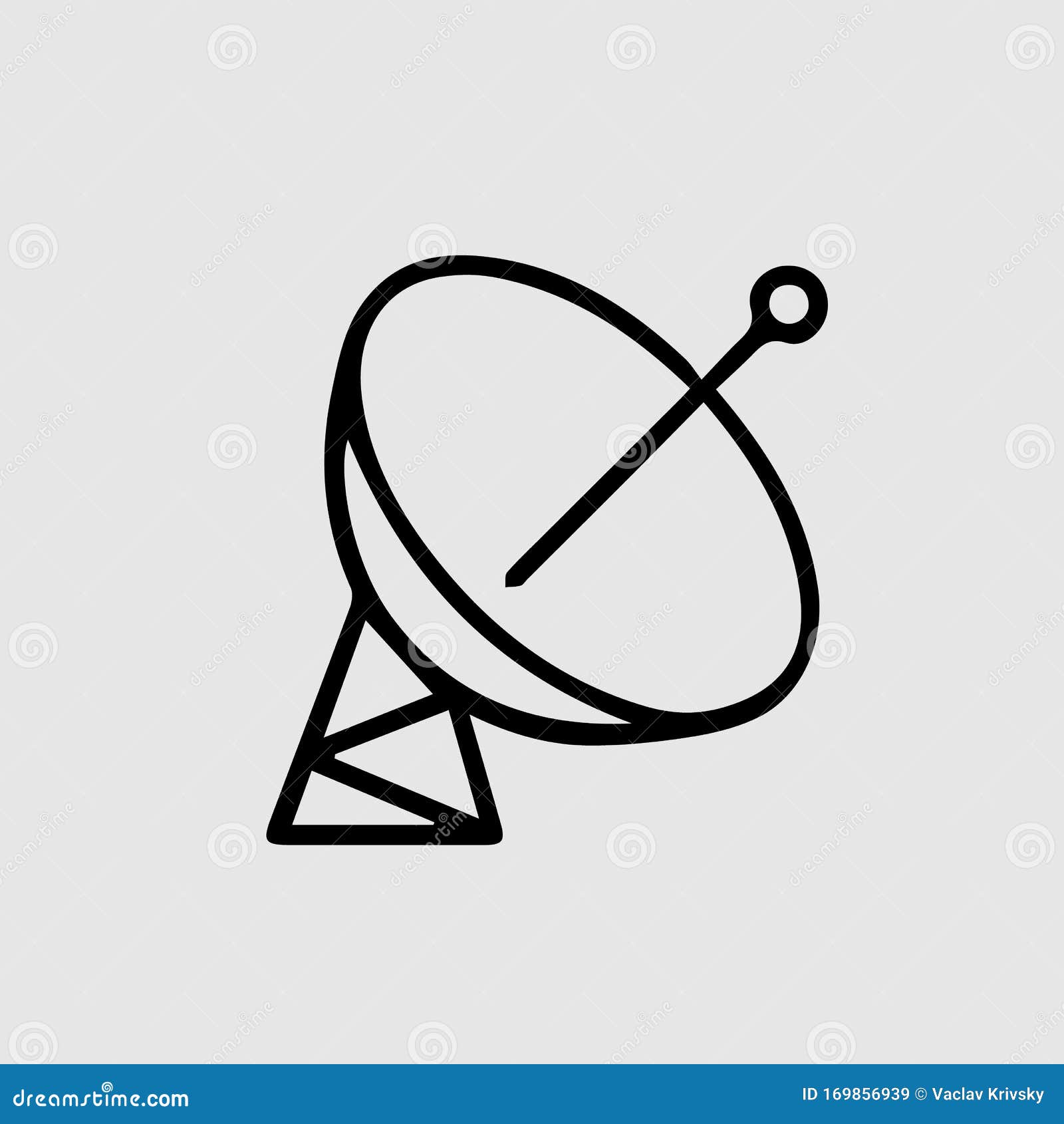 Satellite Simple Isolated Vector Stock Vector - Illustration of ...