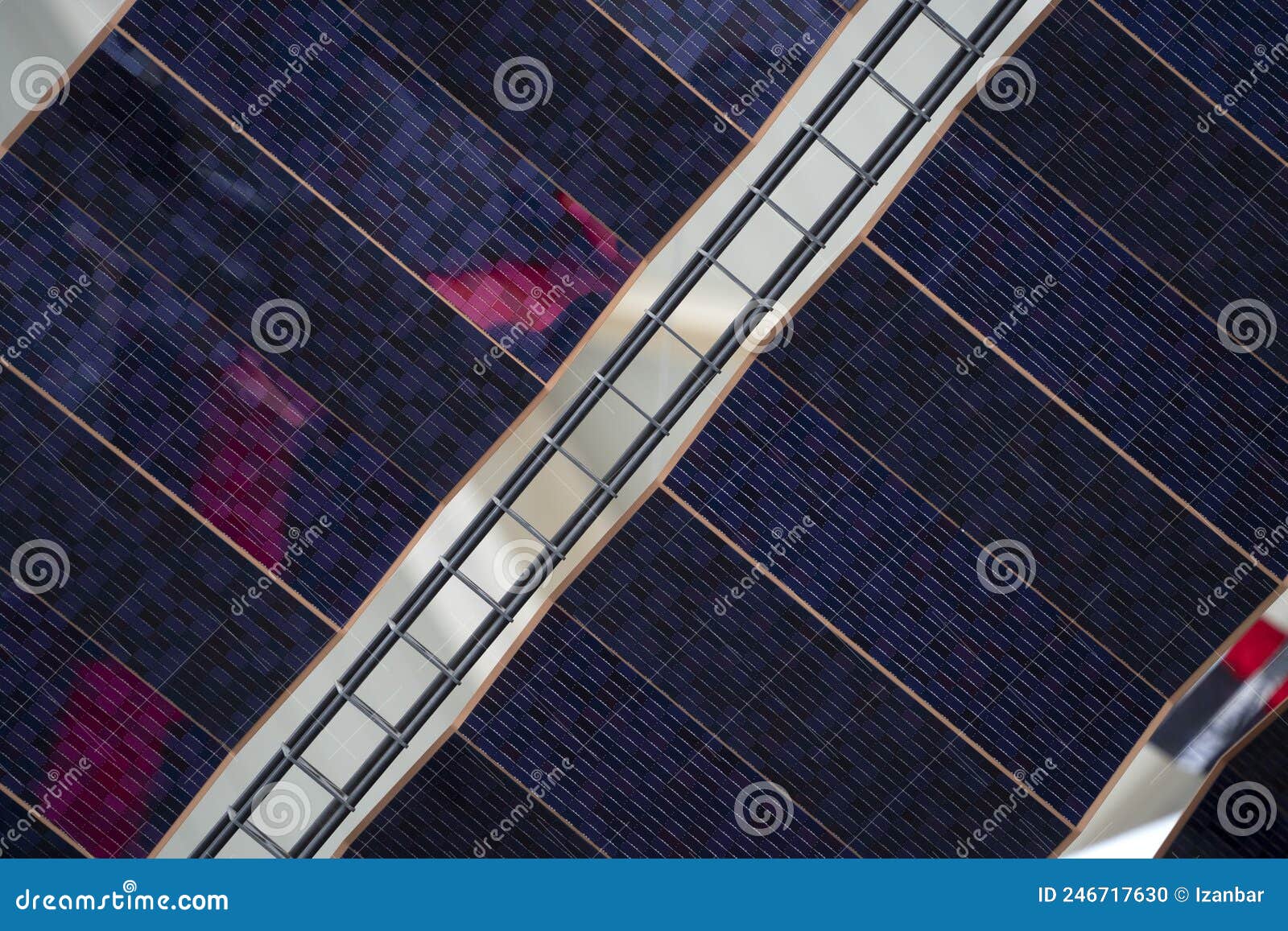 Satellite Solar Panel Detail Stock Photo - Image of station, cargo ...