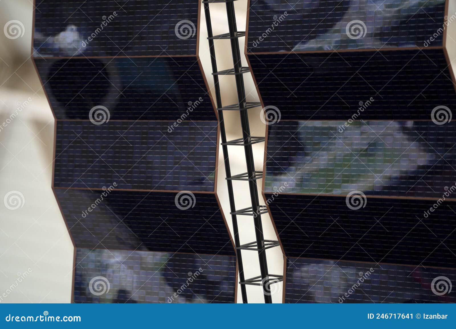 Satellite Solar Panel Detail Stock Image - Image of telescope, orbit ...