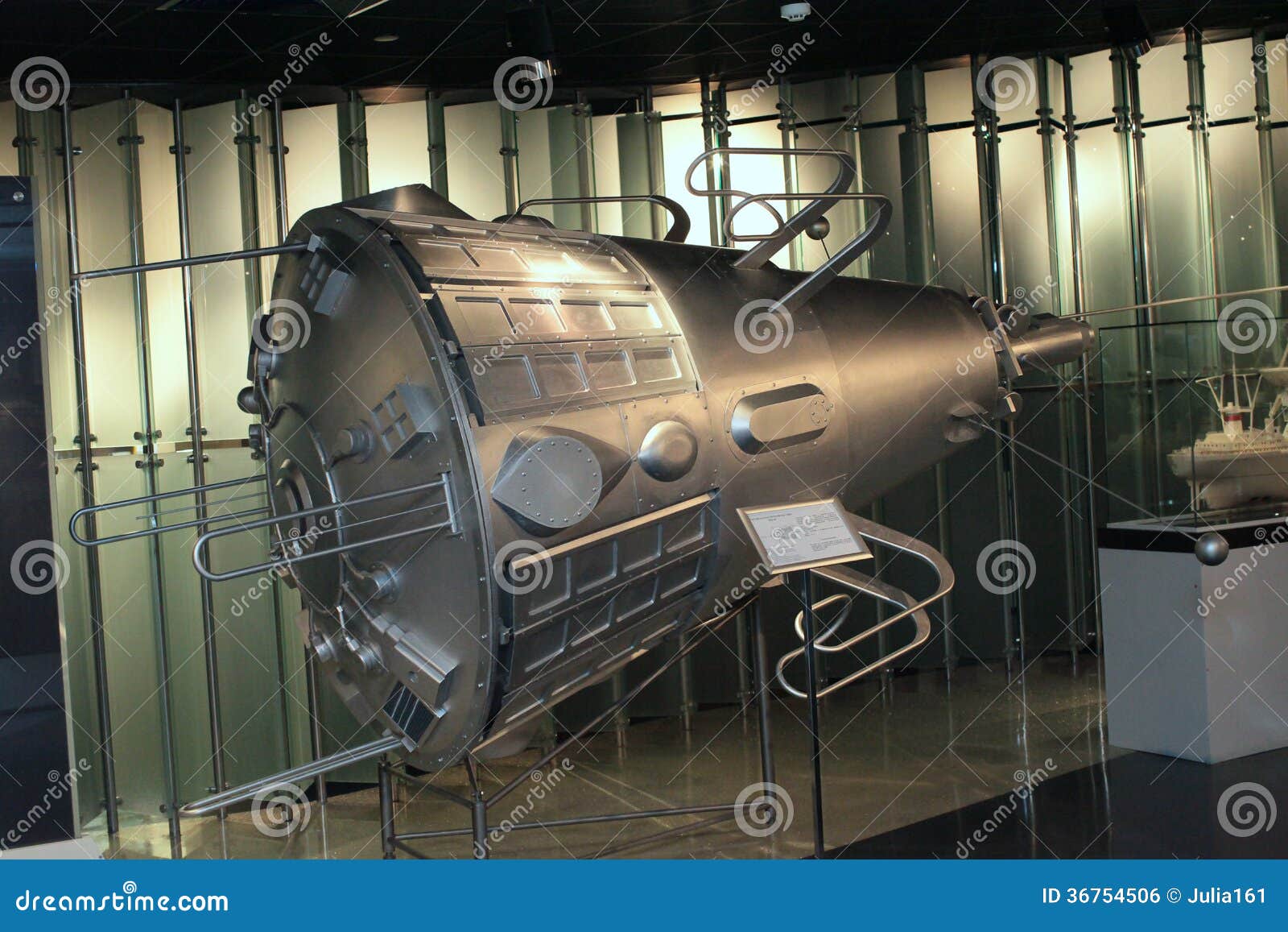 Satellite in Space Museum editorial photo. Image of industry - 36754506