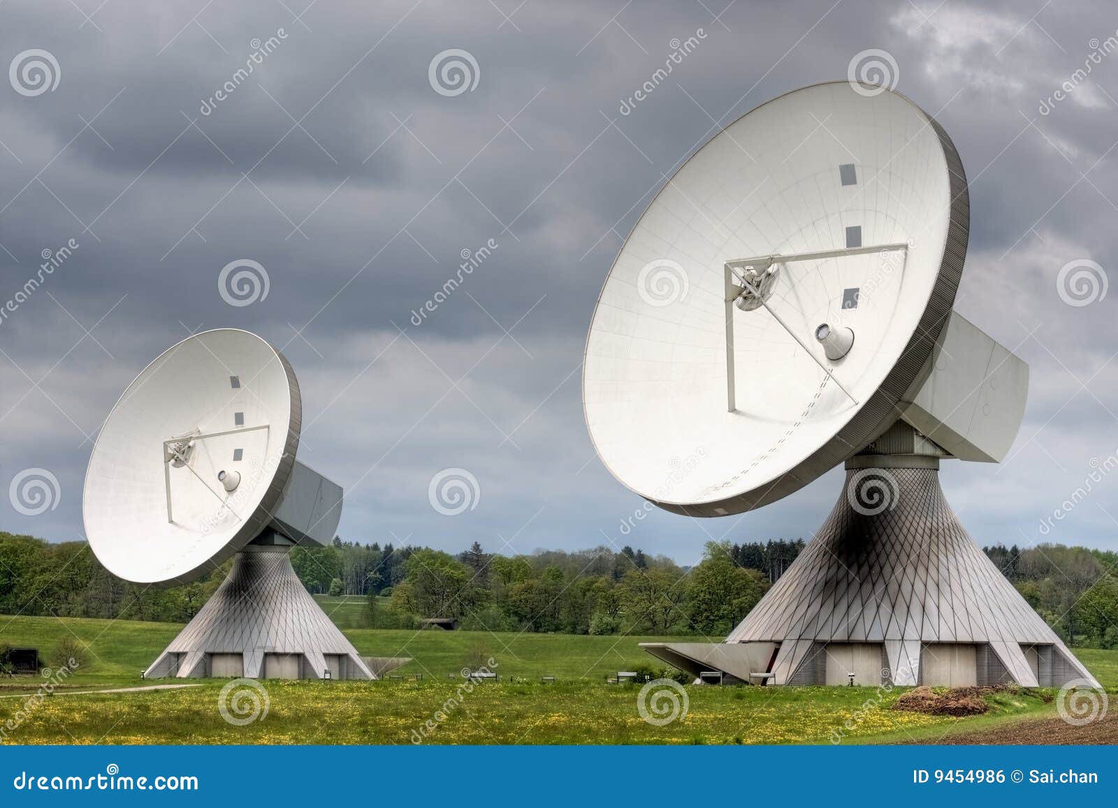 Satellite Station stock photo. Image of array, communications - 9454986
