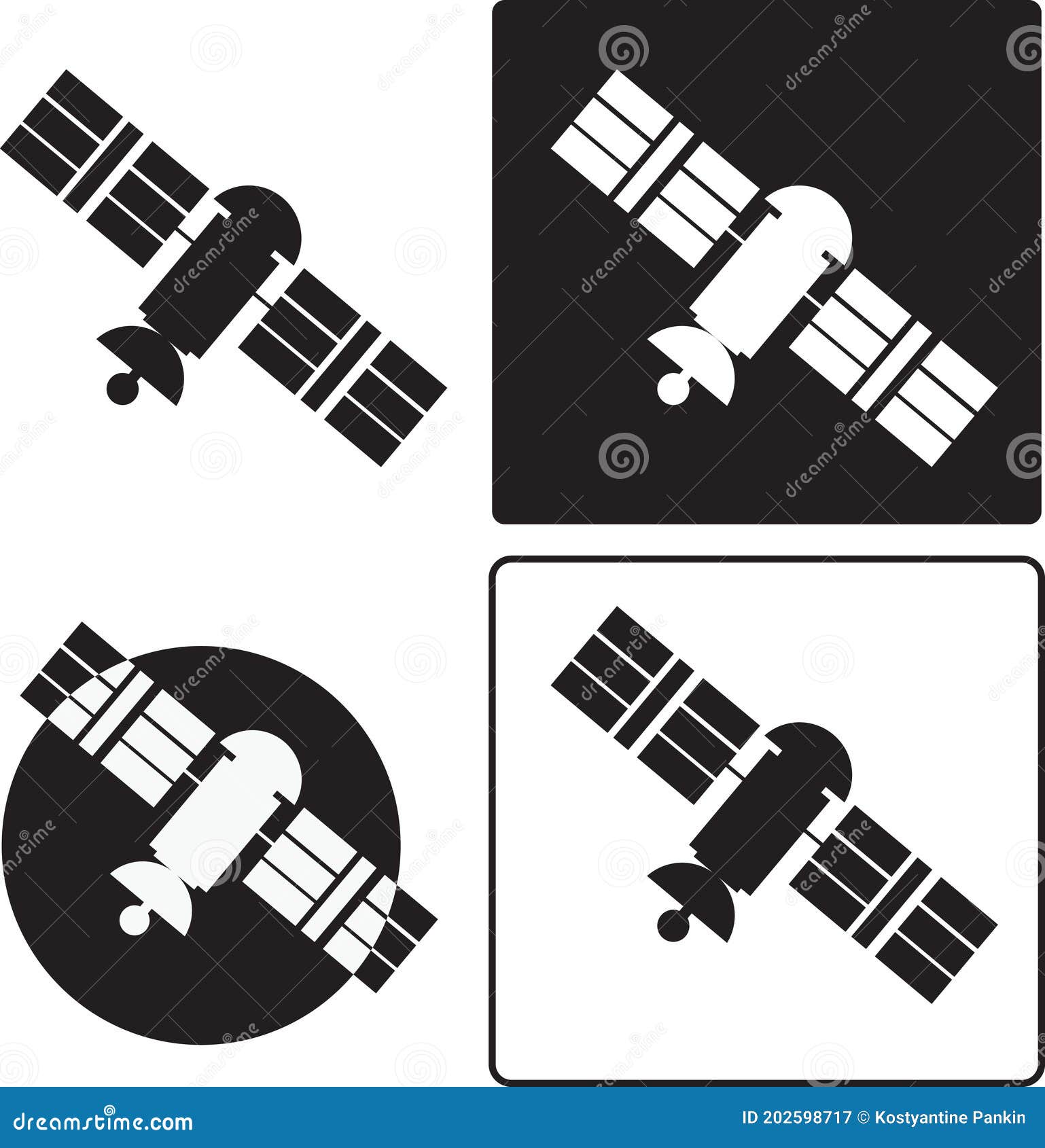 Satellite symbol stock vector. Illustration of traveler - 202598717