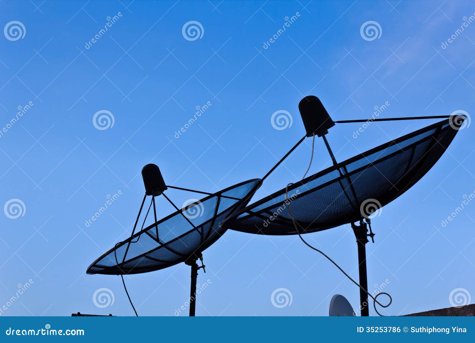 Satellite television stock photo. Image of dish, remote - 35253786