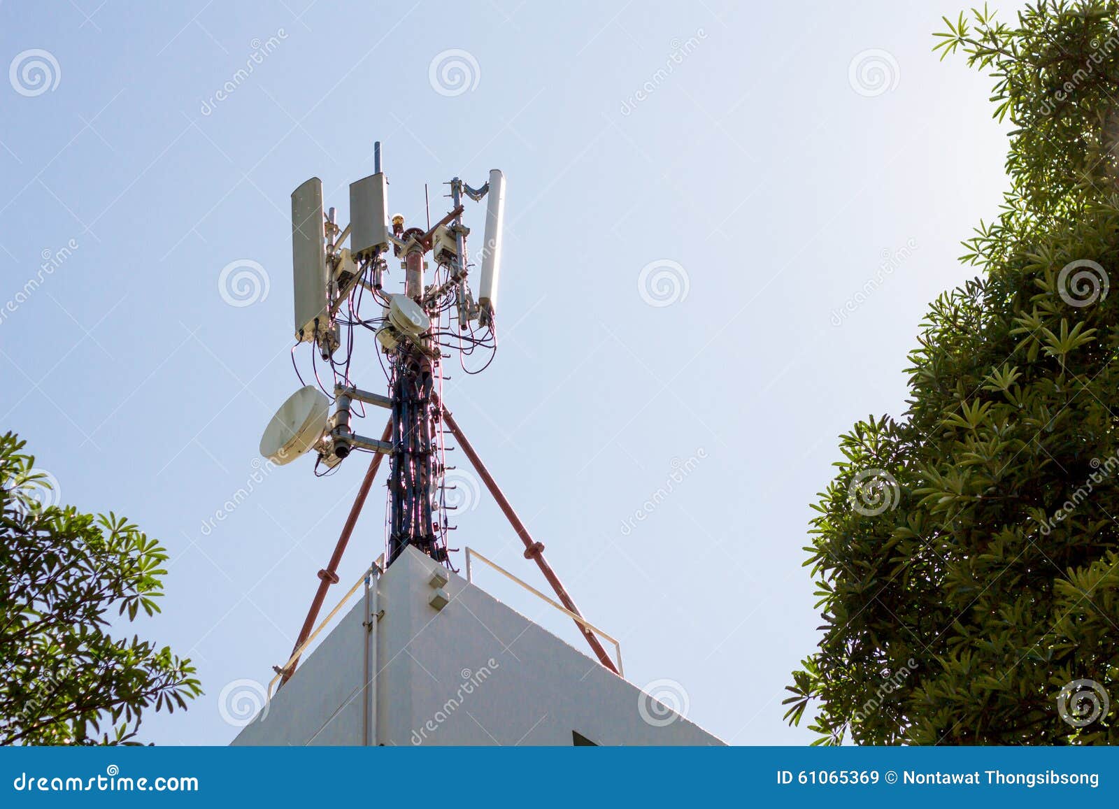 Satellite transmitter stock image. Image of communication - 61065369