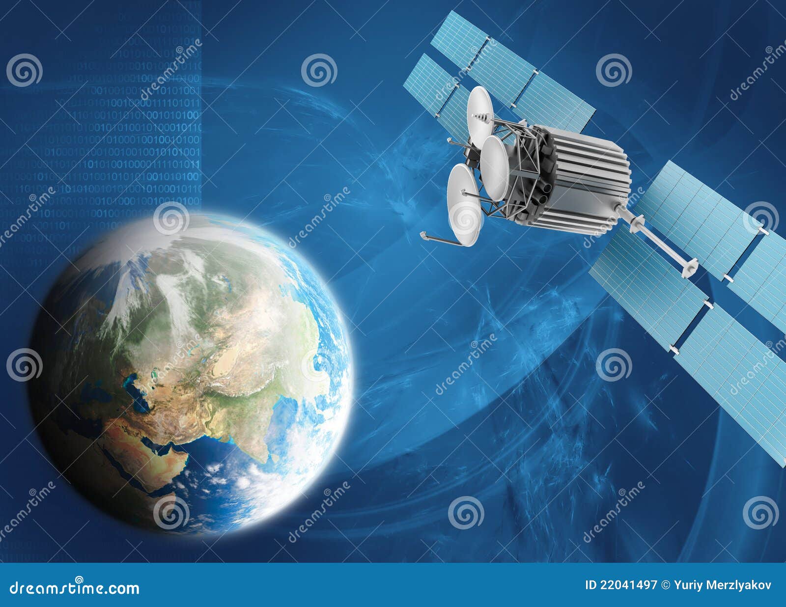 Satellite TV stock illustration. Illustration of positioning - 22041497