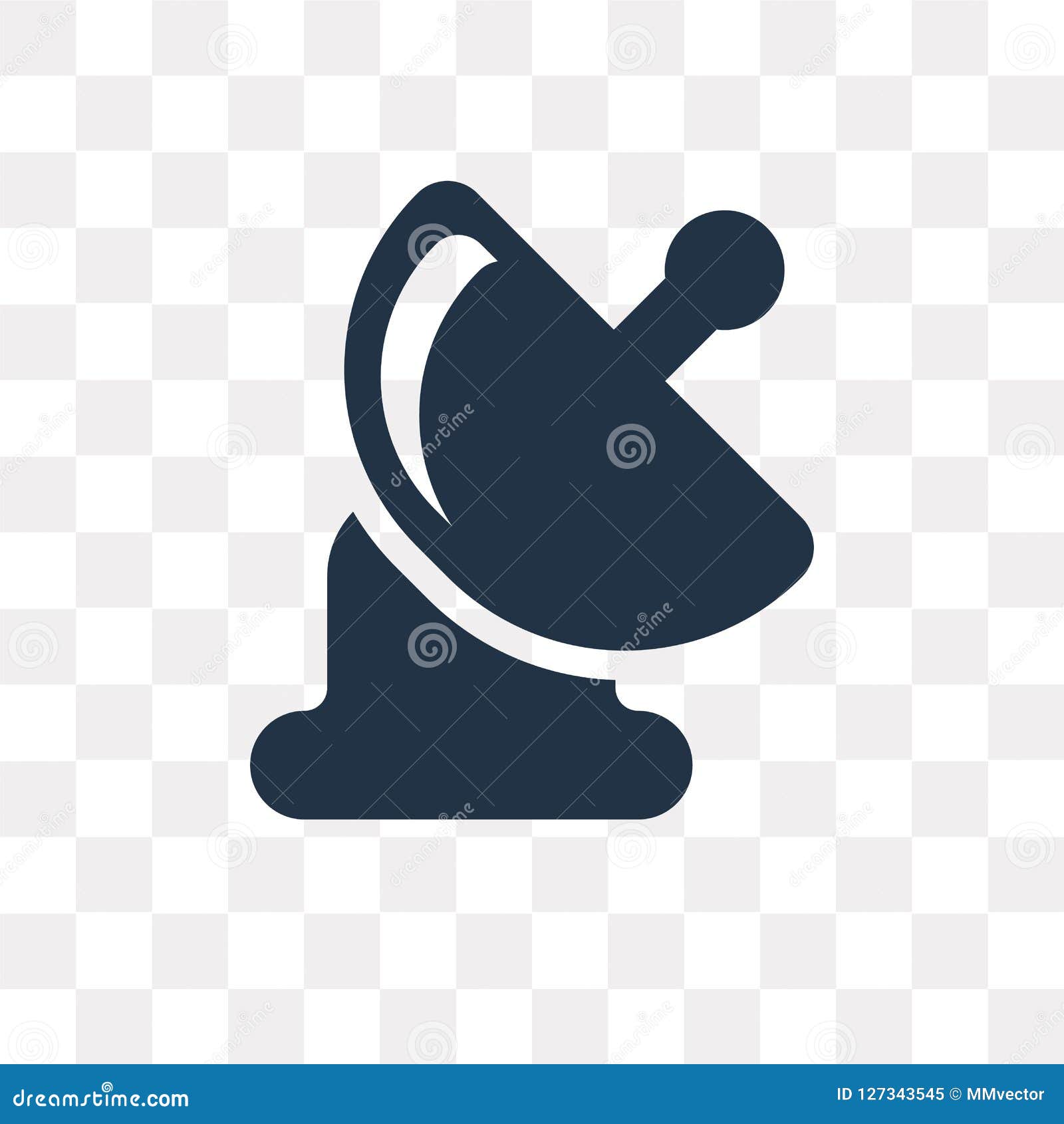 Satellite TV Dish Vector Icon Isolated on Transparent Background Stock ...