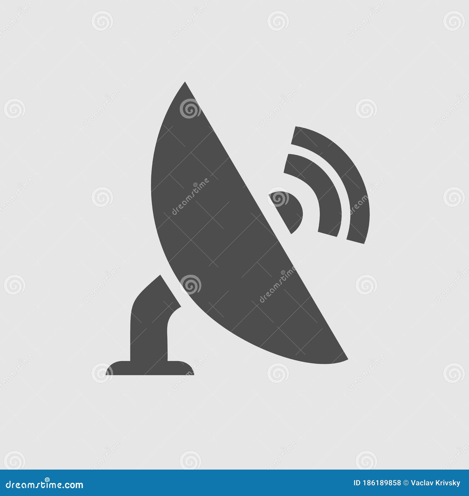 Satellite Tv Vector Icon. Simple Isolated Vector EPS 10 Stock Vector ...