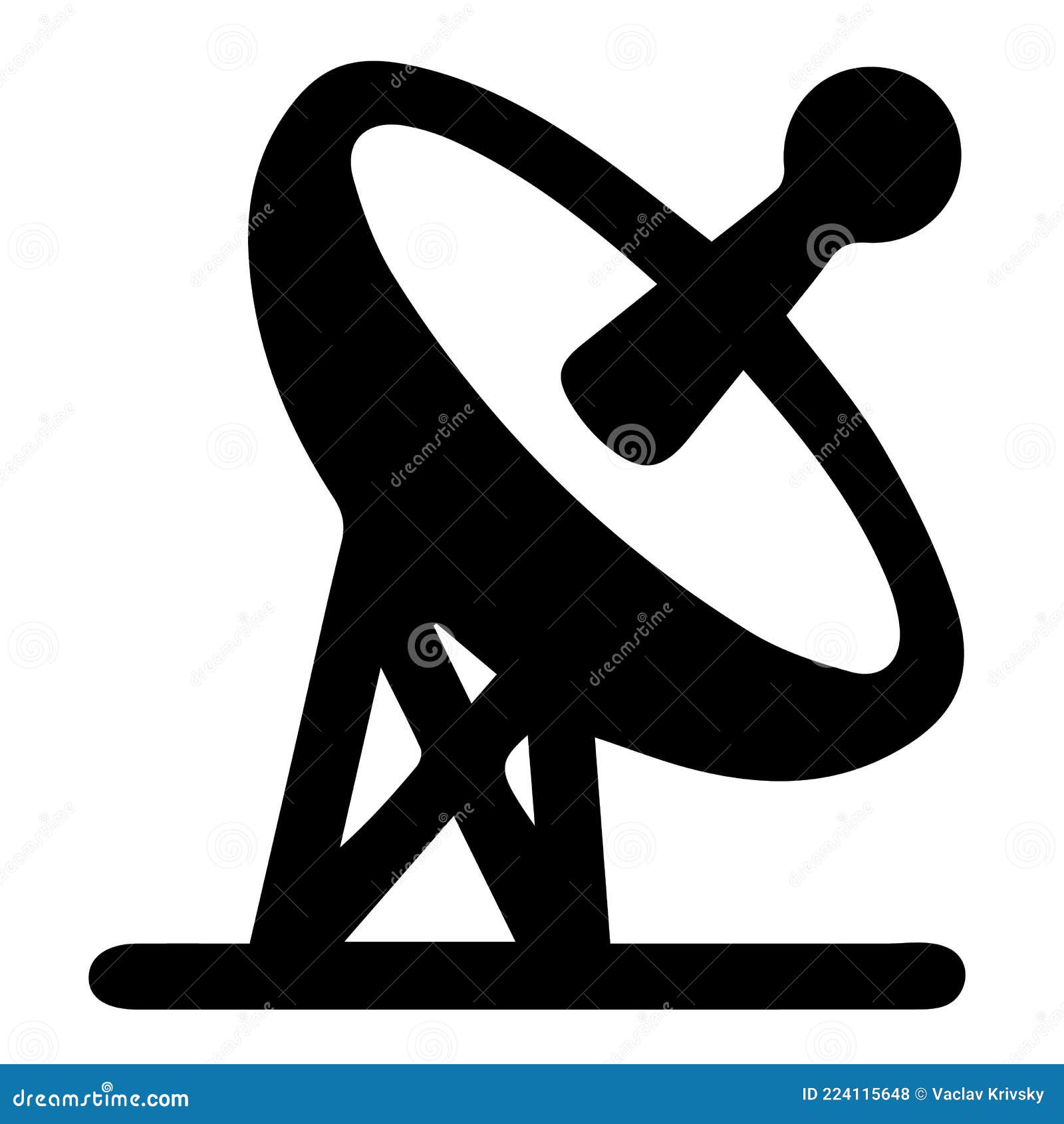 Satellite Tv Vector Icon. Simple Isolated Vector EPS 10 Stock Vector ...