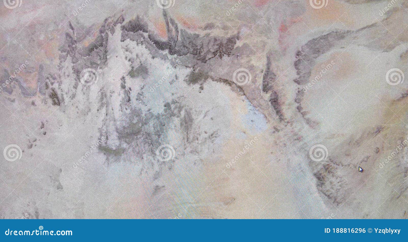 Satellite View Desert Landforms Background Stock Photo - Image of ...