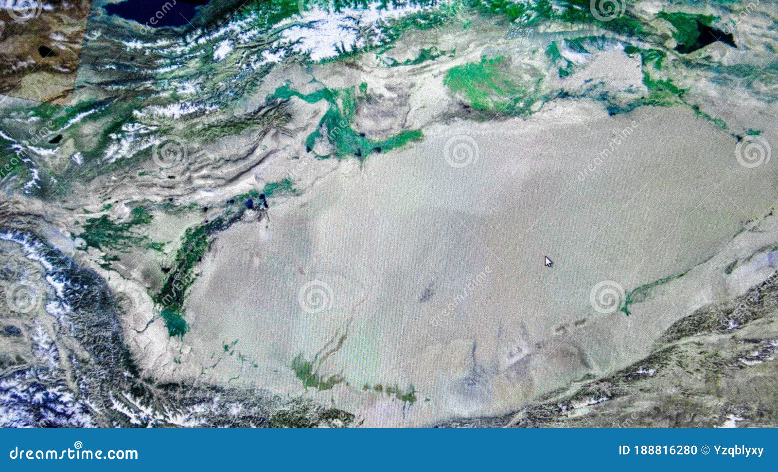 Satellite View Desert and Mountains Background Stock Photo - Image of ...