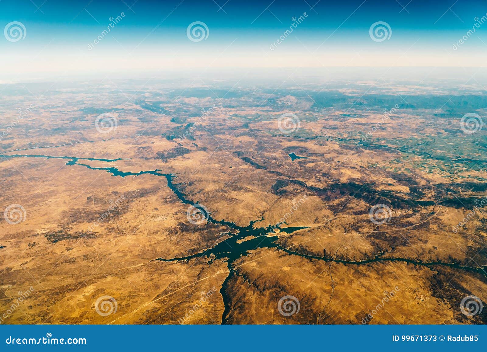 Satellite View of Earth Horizon Stock Image - Image of astronomy, clean ...