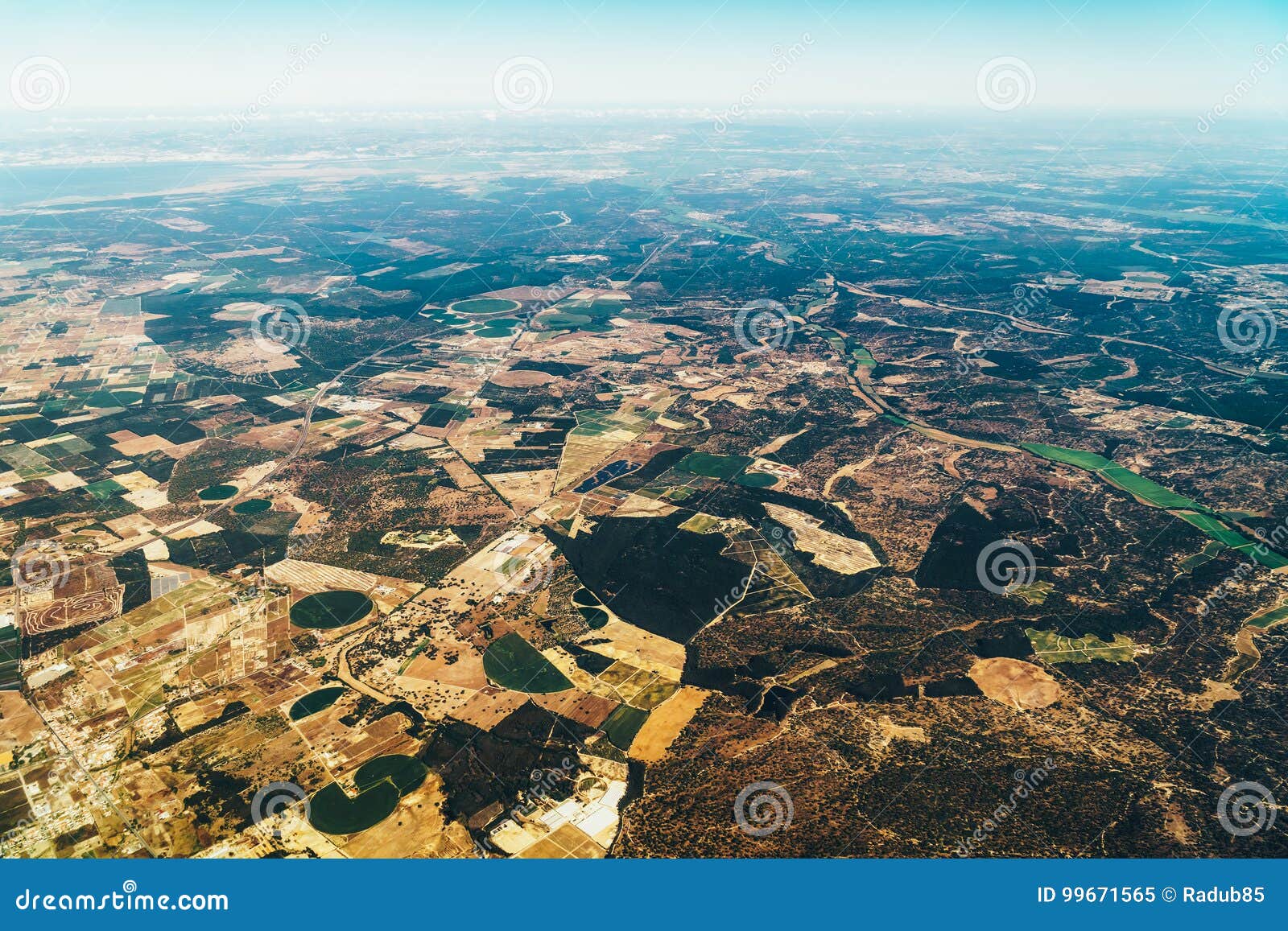 Satellite View of Earth Horizon Stock Image - Image of curved, panorama ...