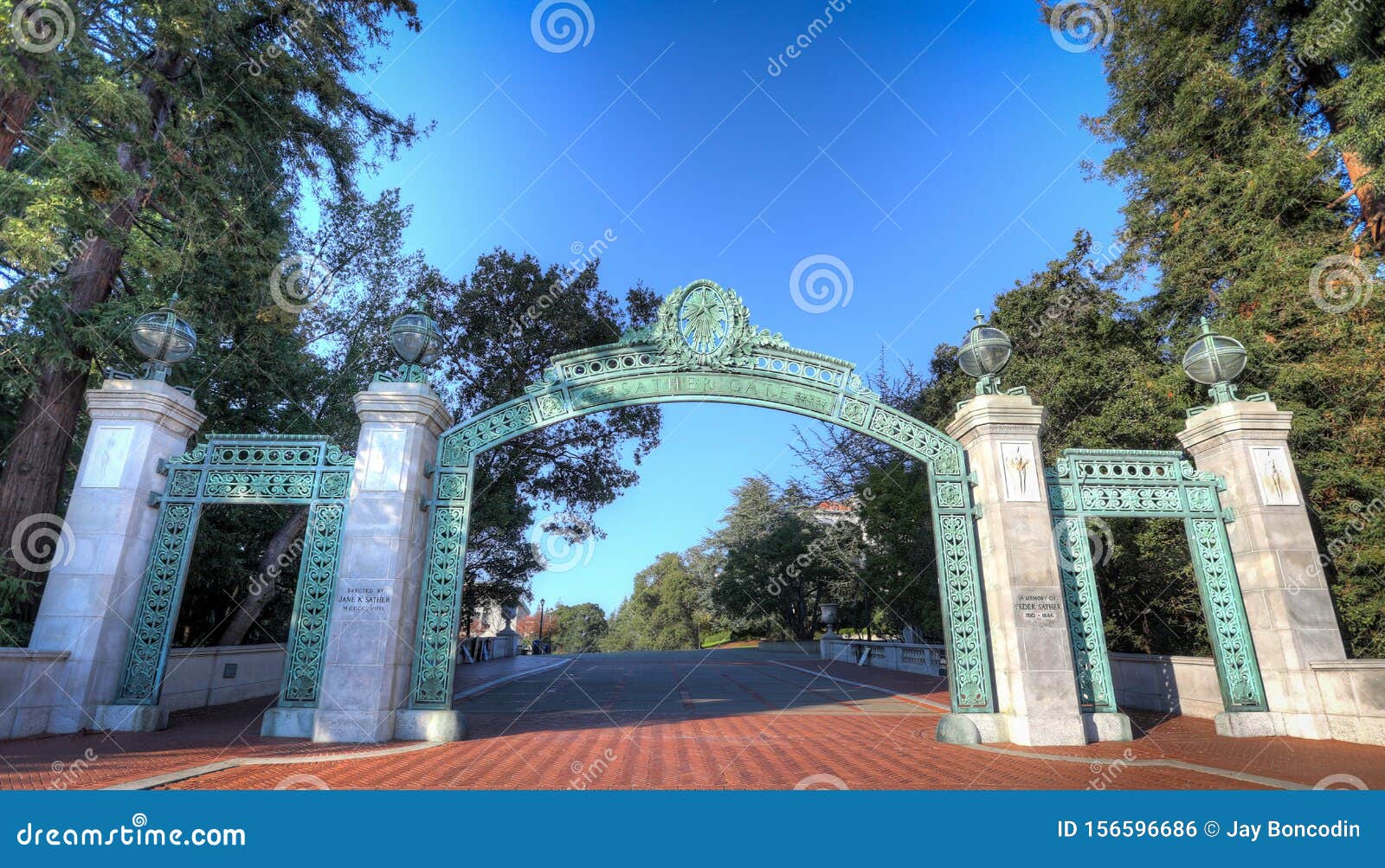 Sather Gate in the Day - UC Berkeley Editorial Photo - Image of gate ...
