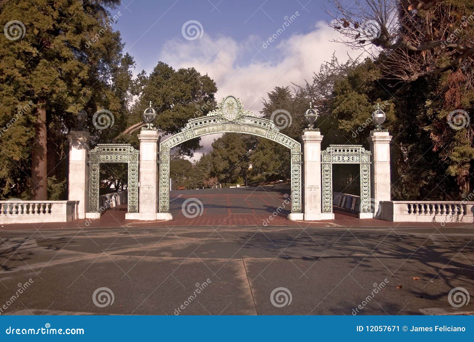 Sather Gate at UC Berkeley stock image. Image of classic - 12057671