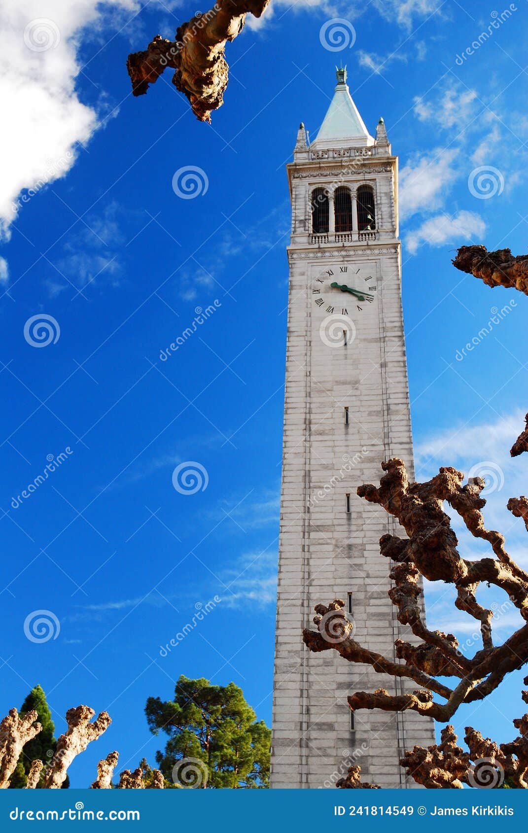 The Sather Tower stock image. Image of education, high - 241814549