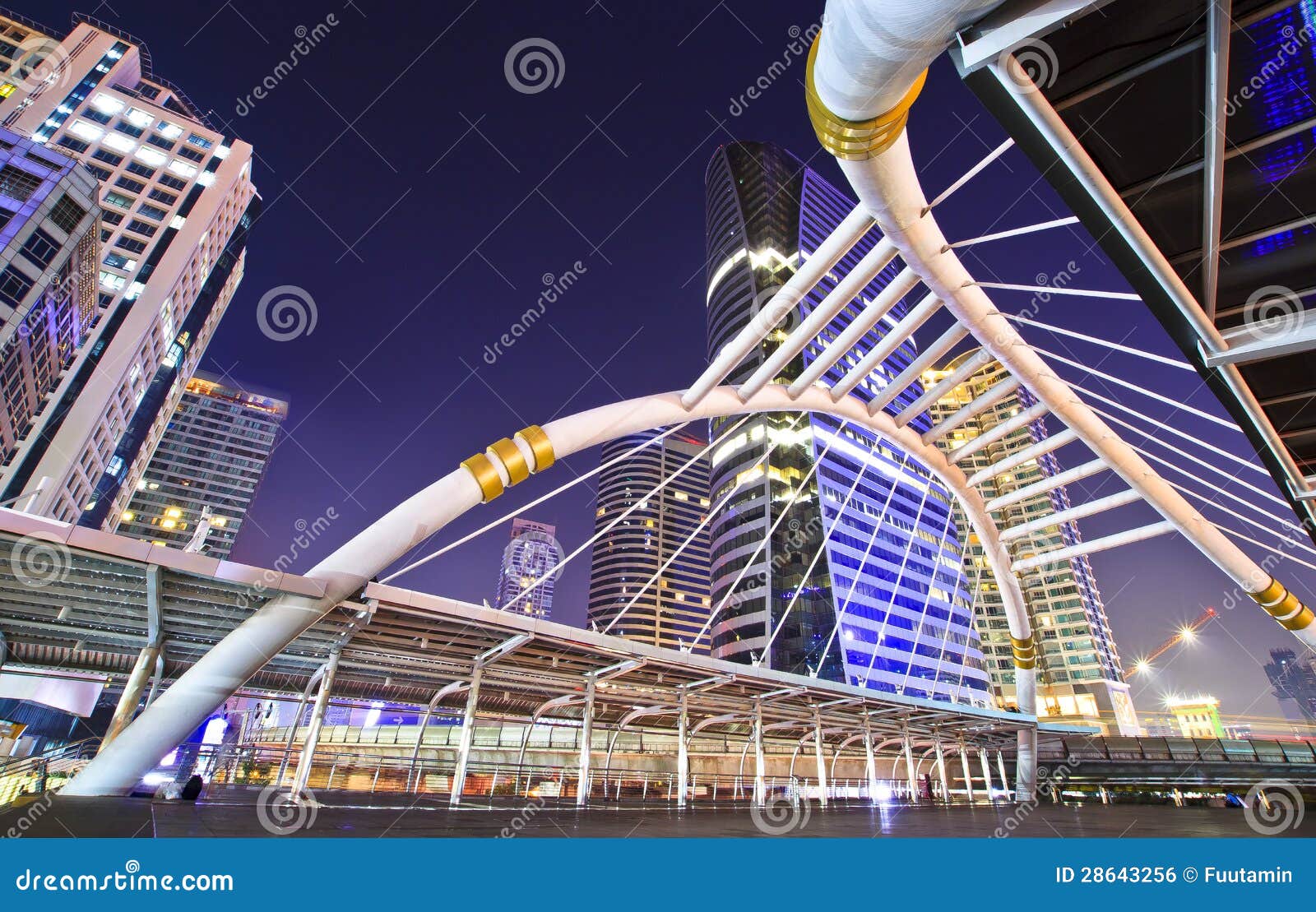 Sathorn bridge stock photo. Image of blue, metropolis - 28643256