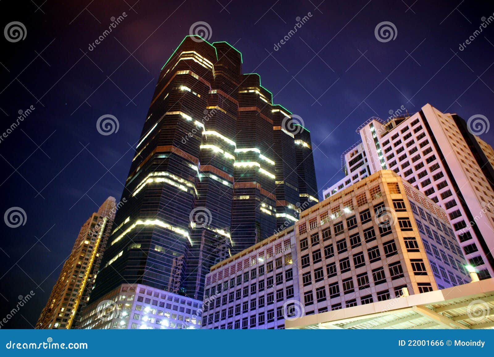 Sathorn Building stock photo. Image of color, drive, glow - 22001666