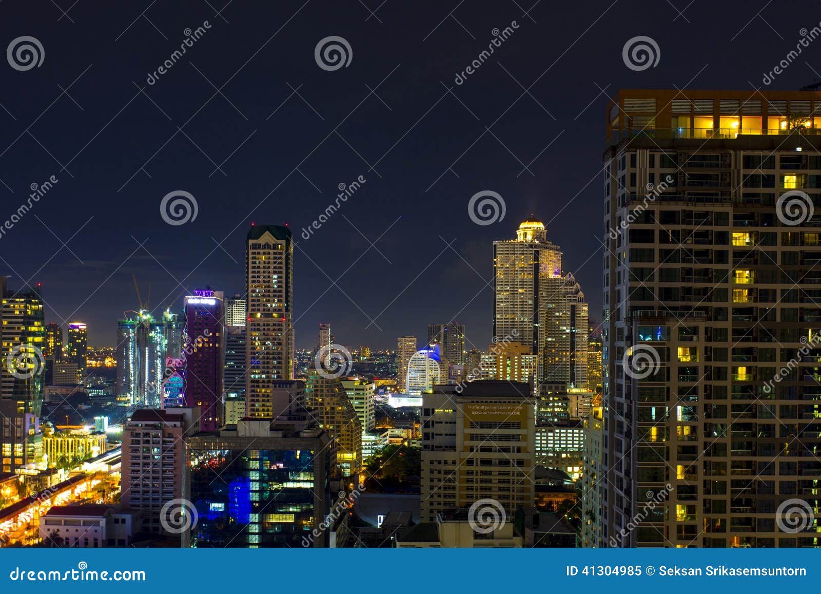 Sathorn city editorial image. Image of turbulent, bridge - 41304985