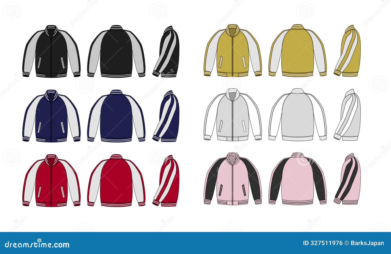 Satin Baseball Jacket ( Satin College Jacket ) Vector Template ...