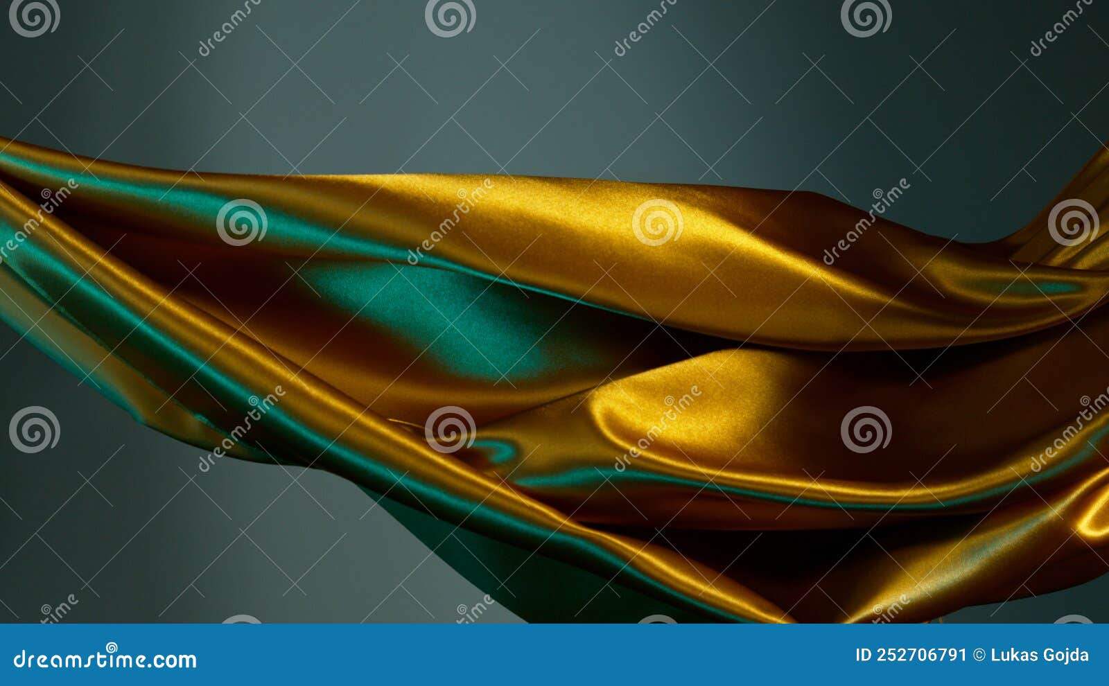 Satin Cloth Flowing by Wind Stock Image - Image of fashion, golden ...