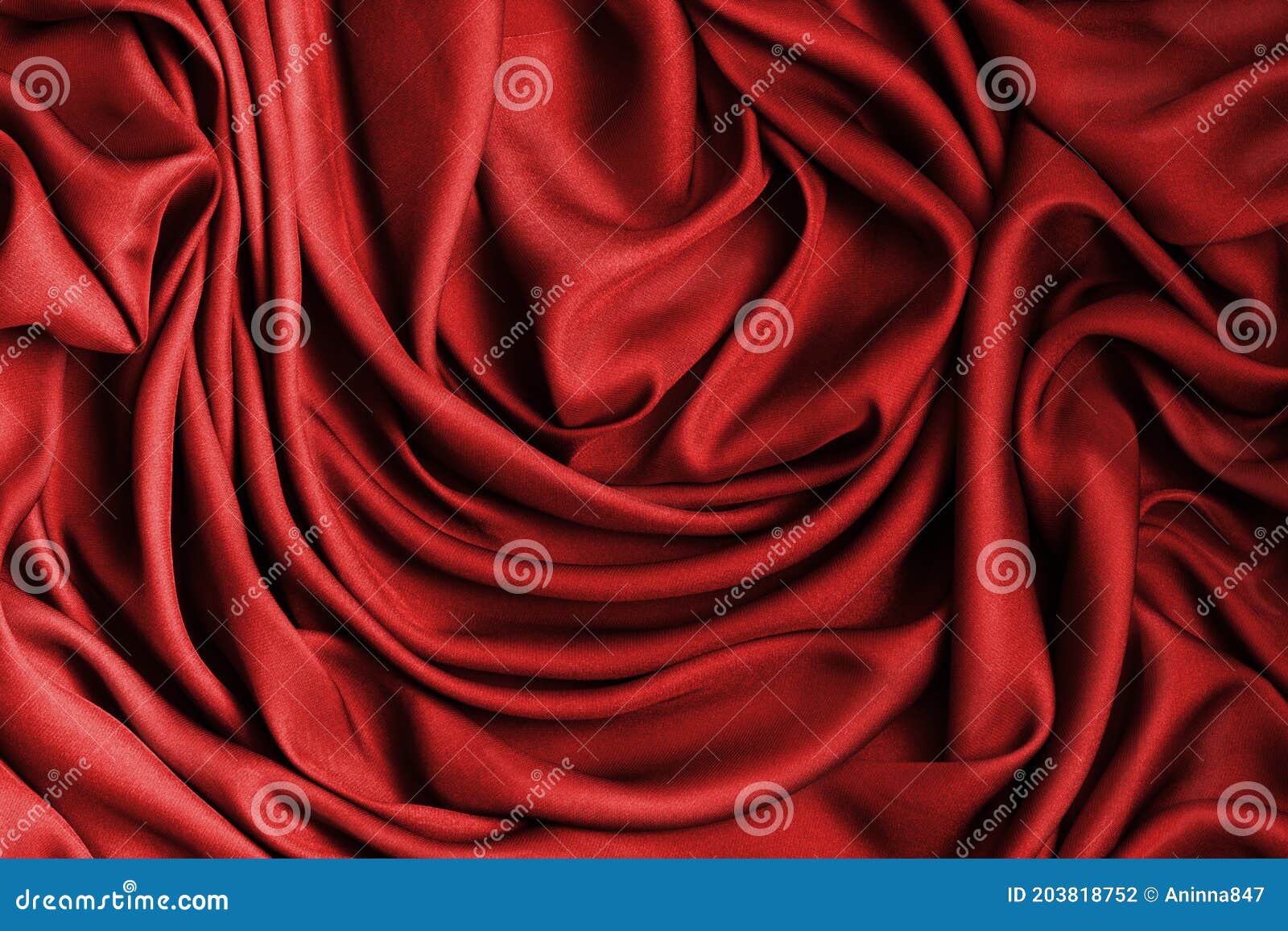 Satin Fabric Drape Red Abstract Background Stock Photo - Image of ...