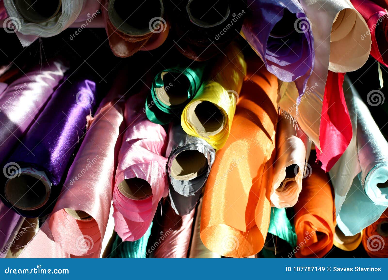 Satin Material for Backgrounds Multi Color Satin Stock Image - Image of ...