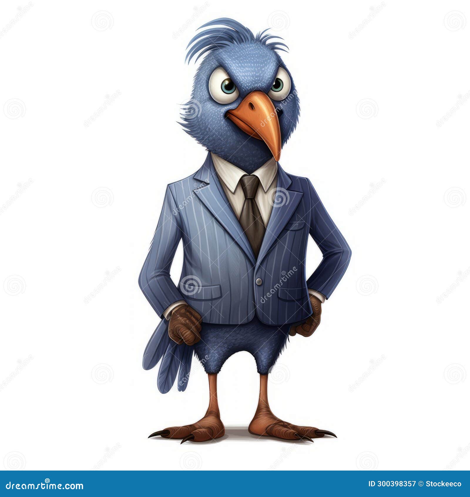 Satirical Caricature: Animated Bird In Stylish Suit - 3d Rendering ... Satirical Caricature: Animated Bird In Stylish Suit - 3d Rendering ...