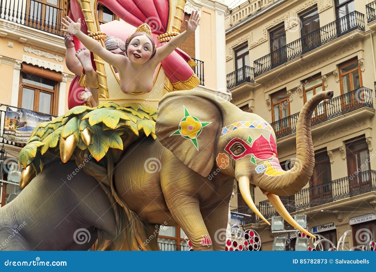 Satirical Ninots Puppets on Fallas in Valencia Editorial Stock Photo ...