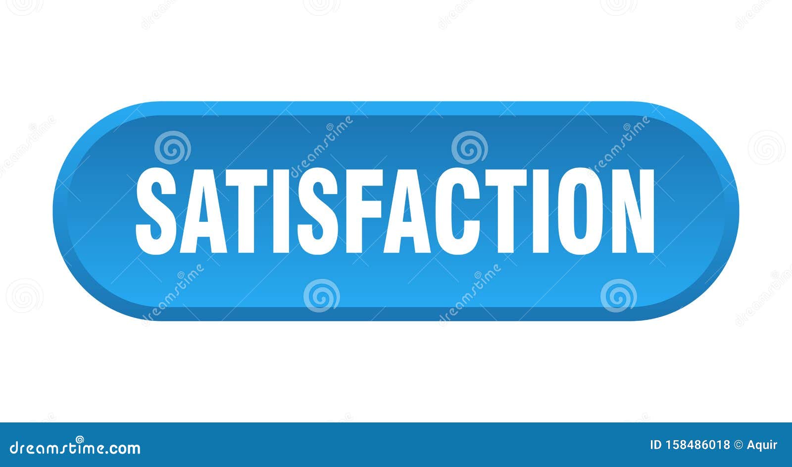 Satisfaction button stock vector. Illustration of isolated - 158486018
