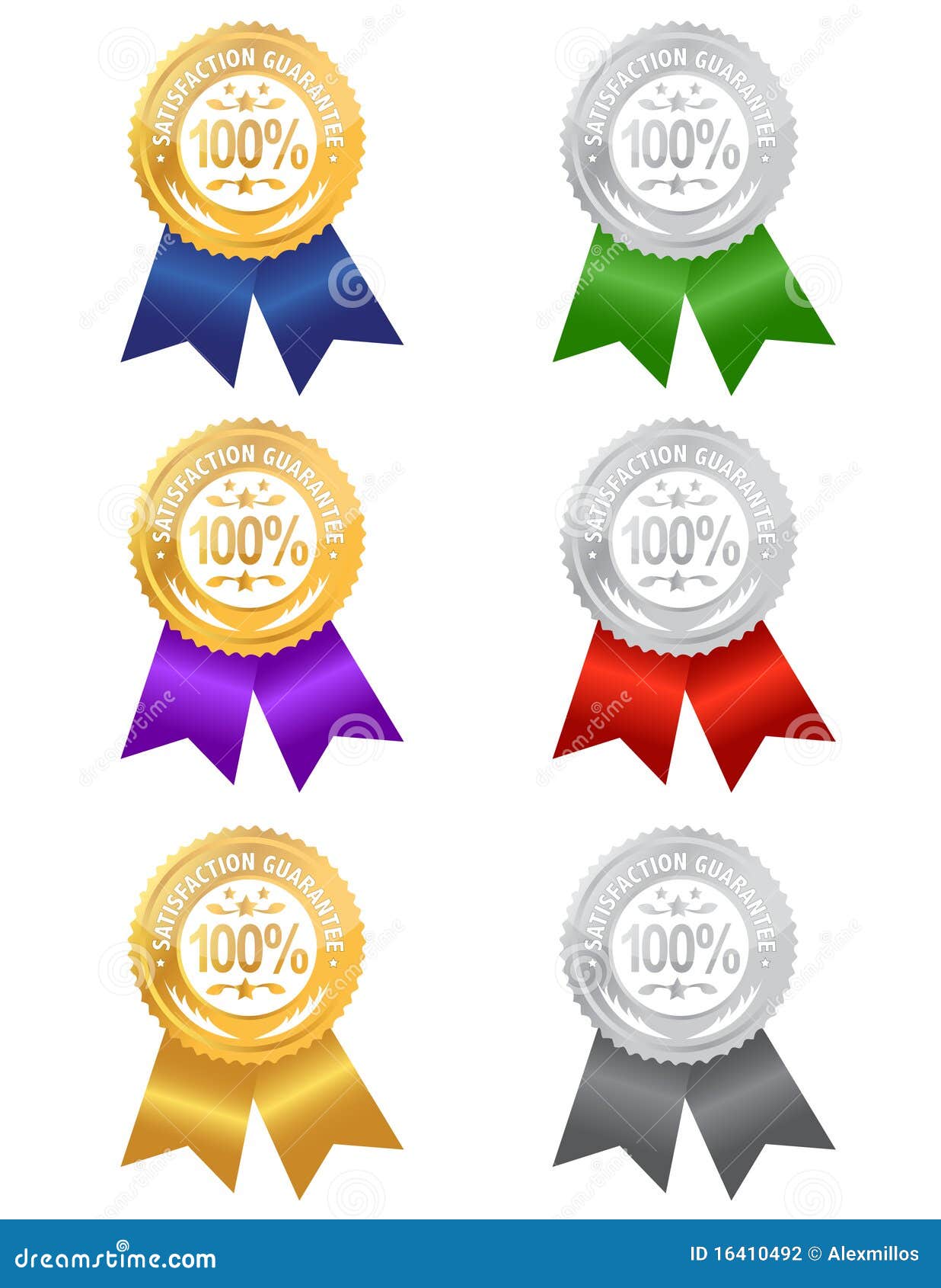 Satisfaction Guarantee Ribbons Stock Vector - Illustration of icon ...