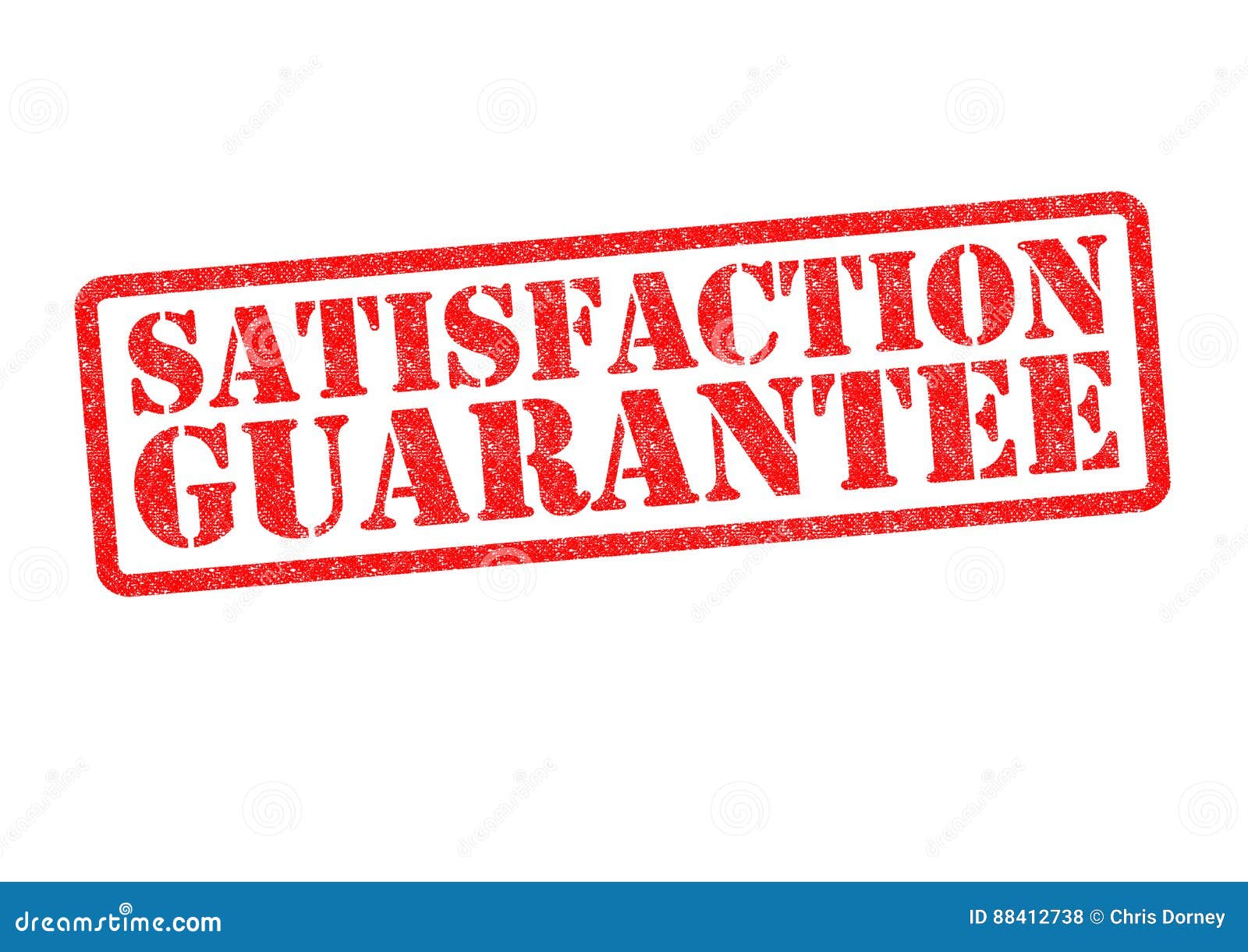 SATISFACTION GUARANTEE stock photo. Image of percentage - 88412738