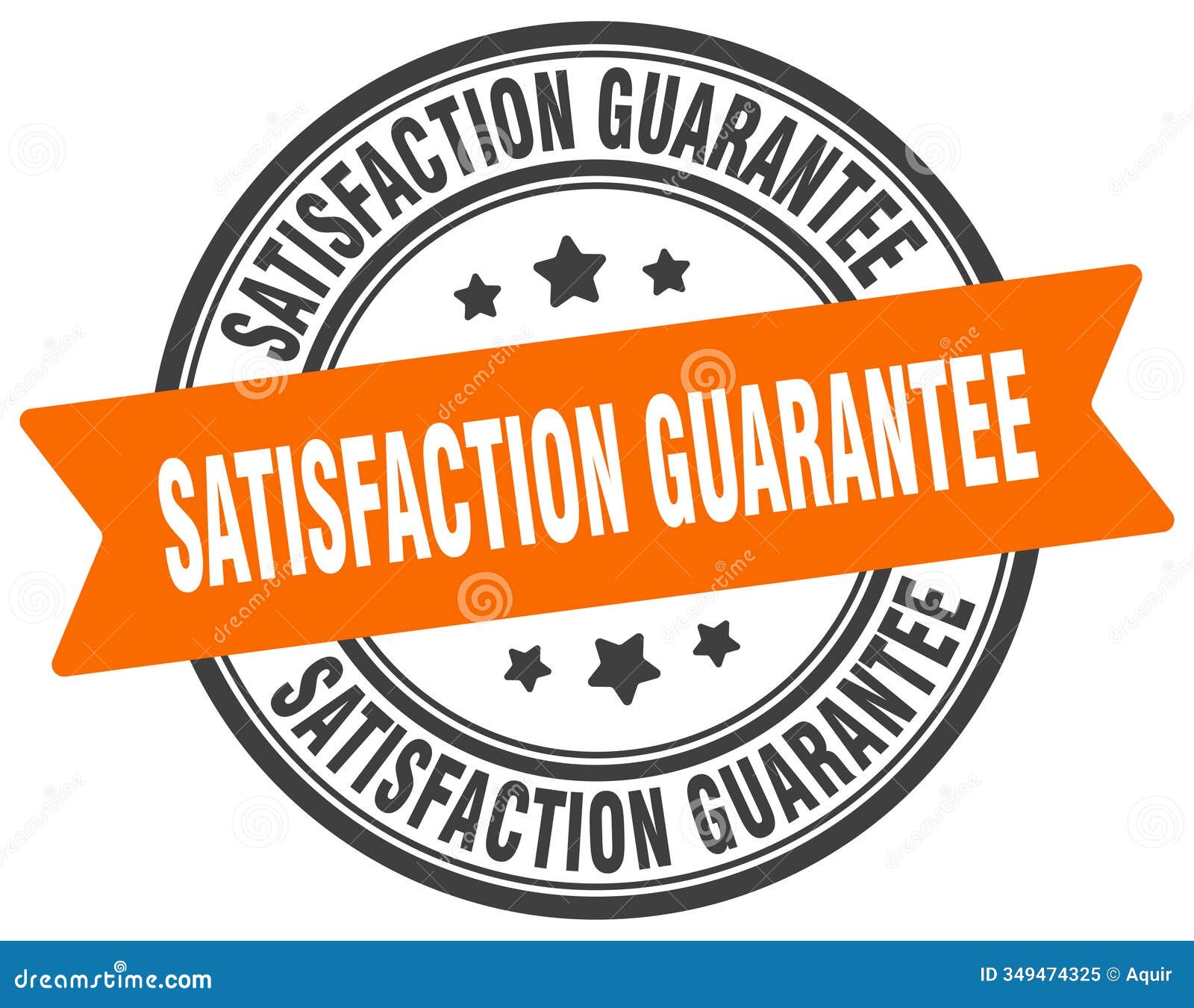 Satisfaction Guarantee Stamp. Satisfaction Guarantee Label on ...