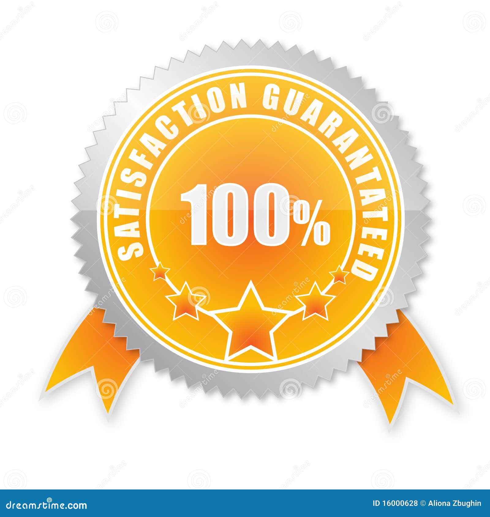 Satisfaction Guaranteed Badge Cartoon Vector | CartoonDealer.com #8104427