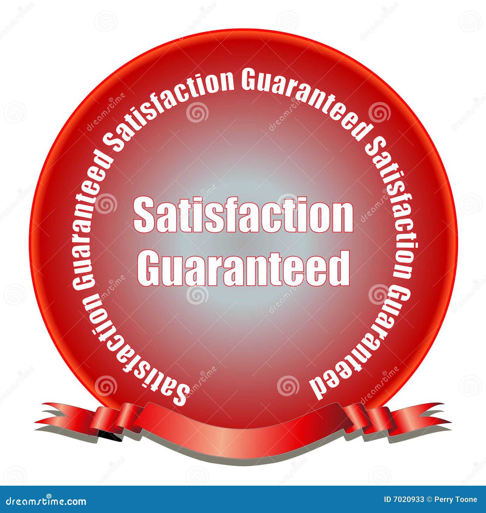 Satisfaction Guaranteed 100% Cartoon Vector | CartoonDealer.com #4582005