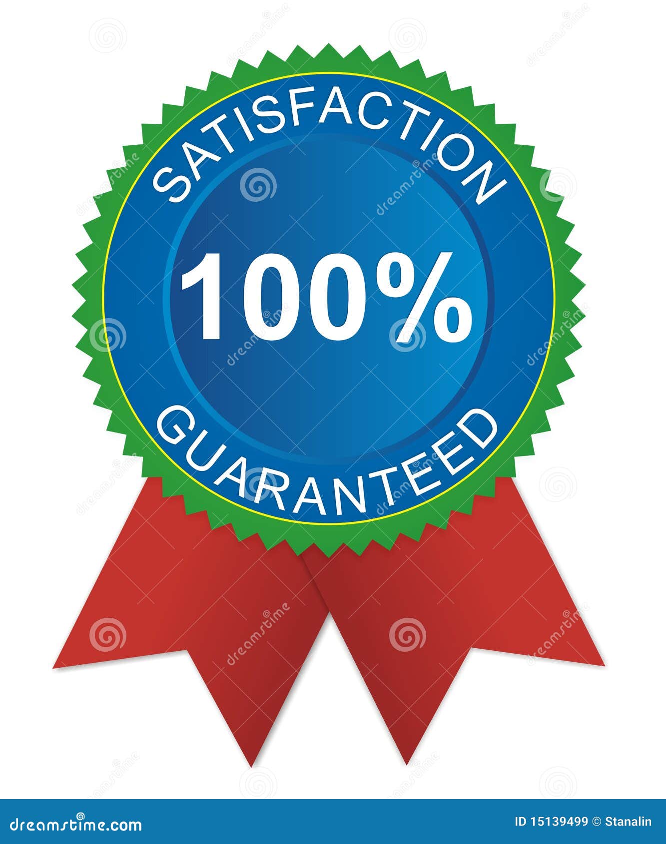Satisfaction Guaranteed Badge Royalty-Free Cartoon | CartoonDealer.com ...