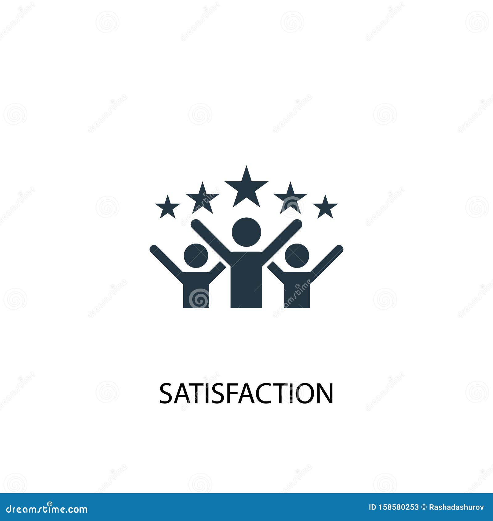 Satisfaction Icon. Simple Element Stock Vector - Illustration of ...