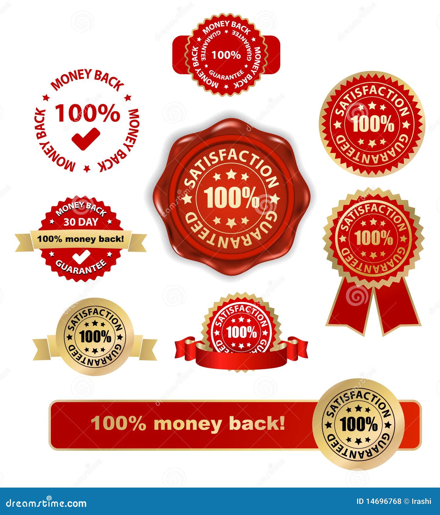 Satisfaction labels stock vector. Illustration of mark - 14696768