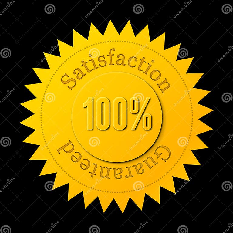 Satisfaction seal stock vector. Illustration of assurance - 13138361