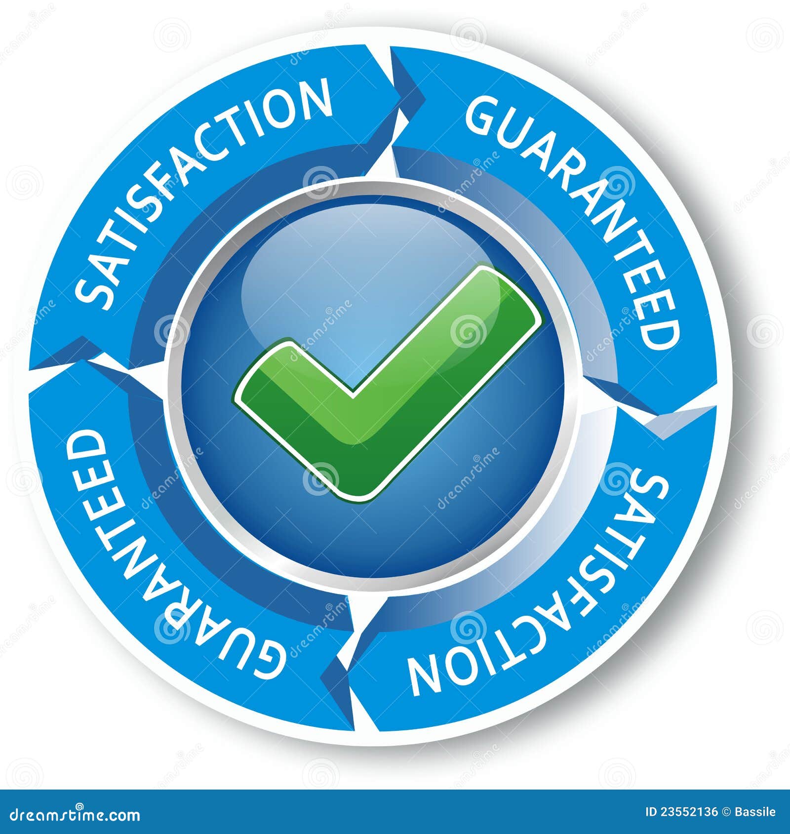 Satisfaction sign stock illustration. Illustration of mark - 23552136