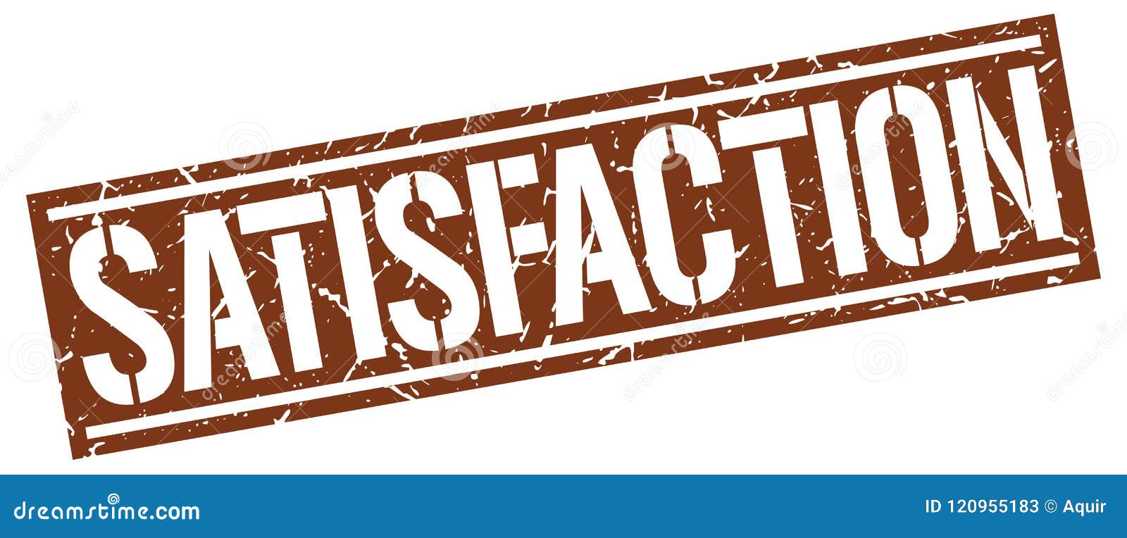 Satisfaction stamp stock vector. Illustration of white - 120955183