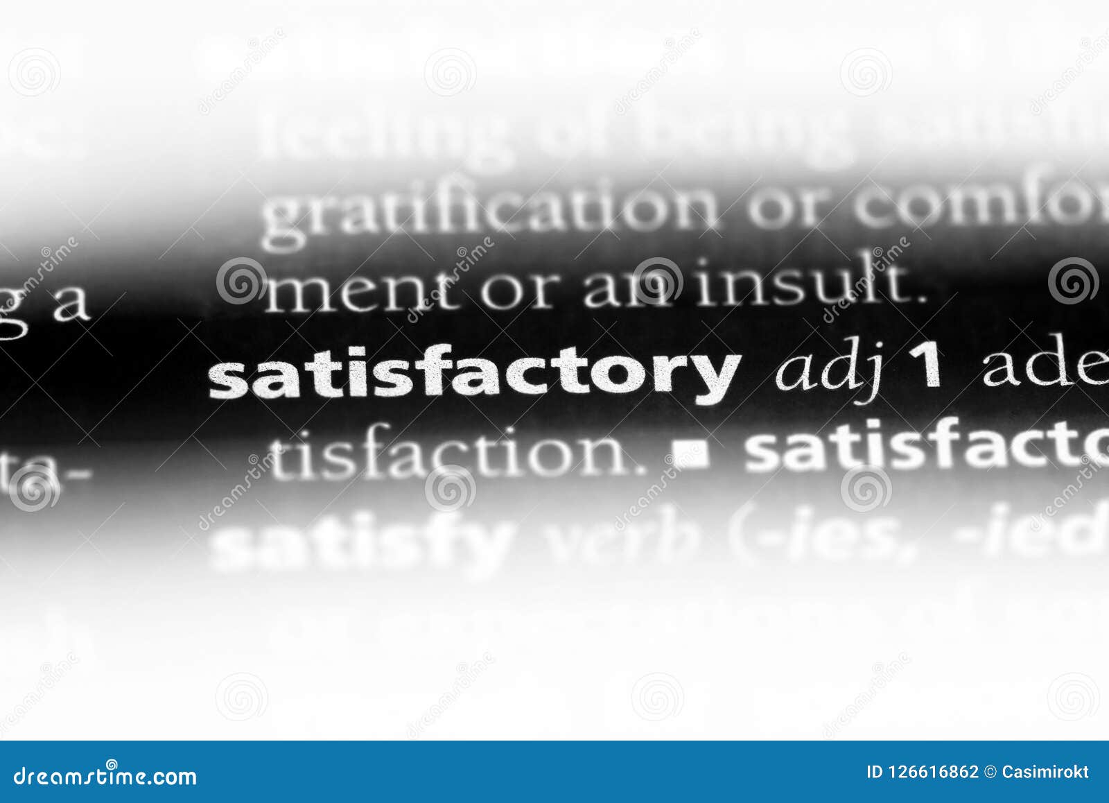 Satisfactorio foto de archivo. Imagen de inglés, concepto - 126616862