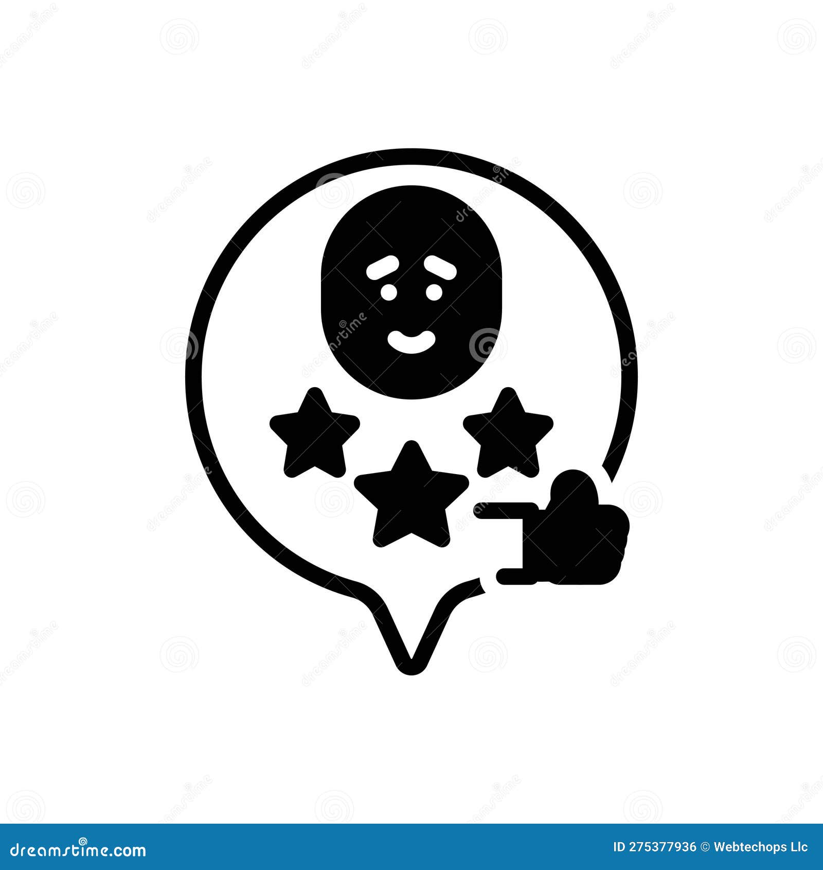 Black Solid Icon for Satisfactory, Satisfying and Customer Stock Vector ...