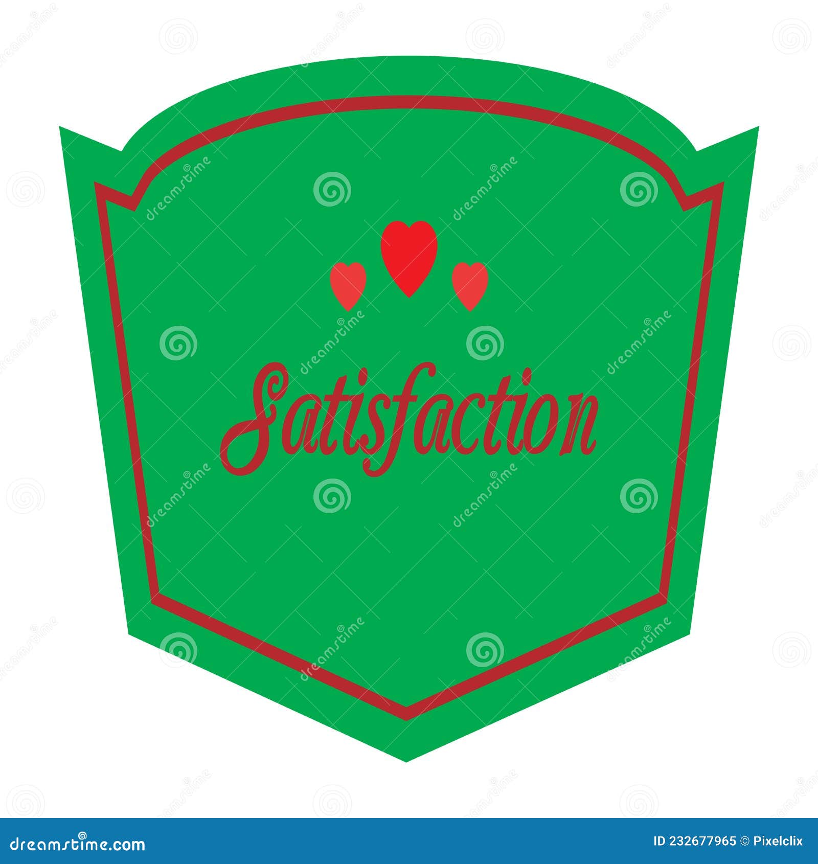 Satisfactory Shield Icon For Design Projects. Royalty-Free Stock ...