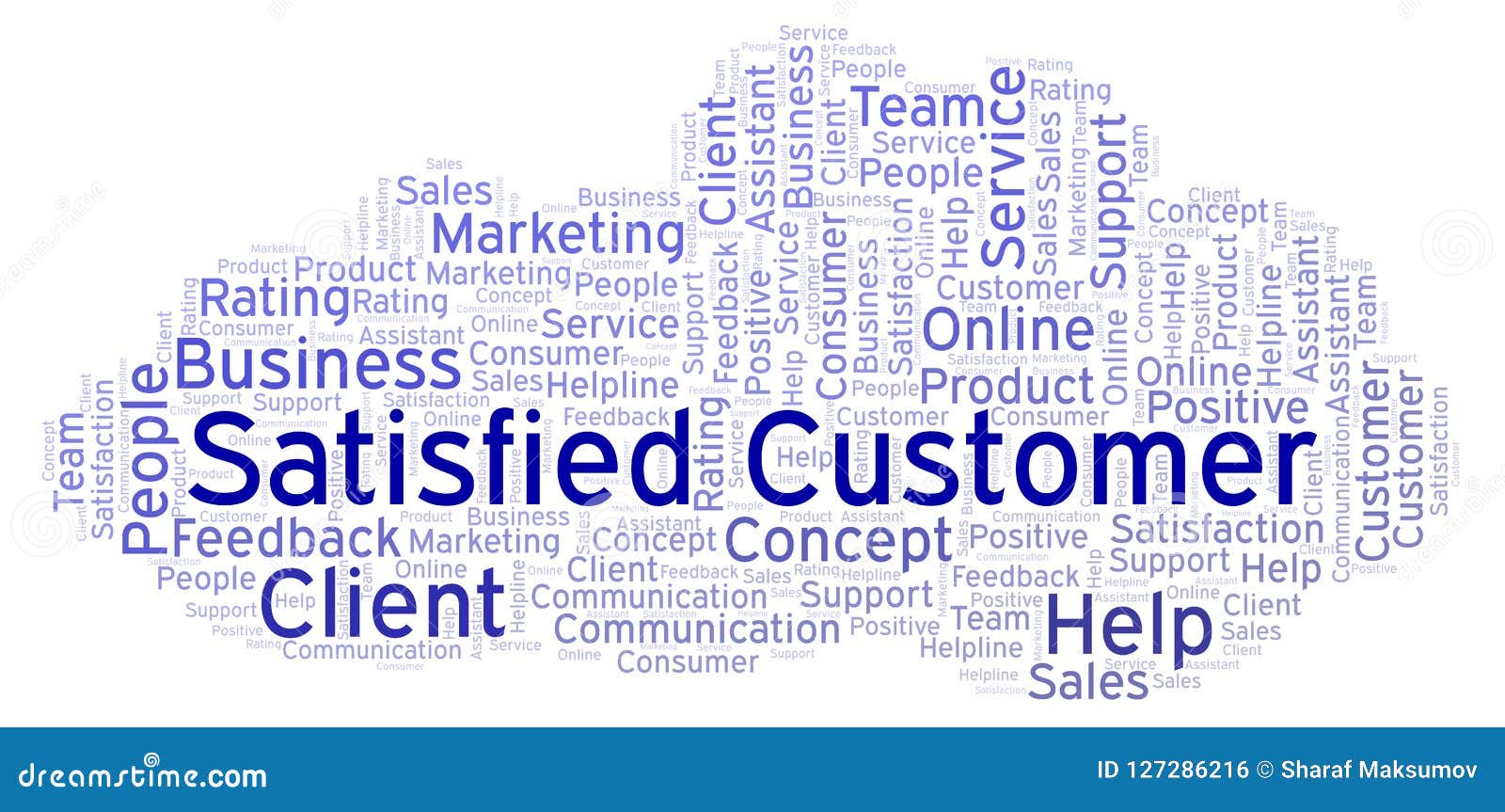 Satisfied Customer Word Cloud. Stock Illustration - Illustration of ...