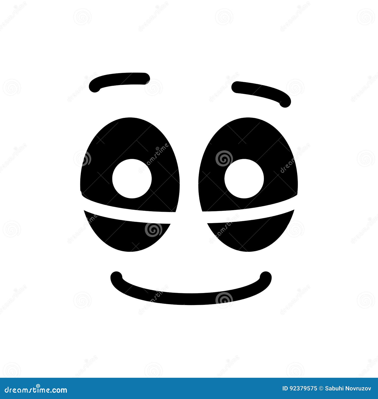 Satisfied Glad Smiley Face Emoticon Line Art Icon for Apps and Websites ...